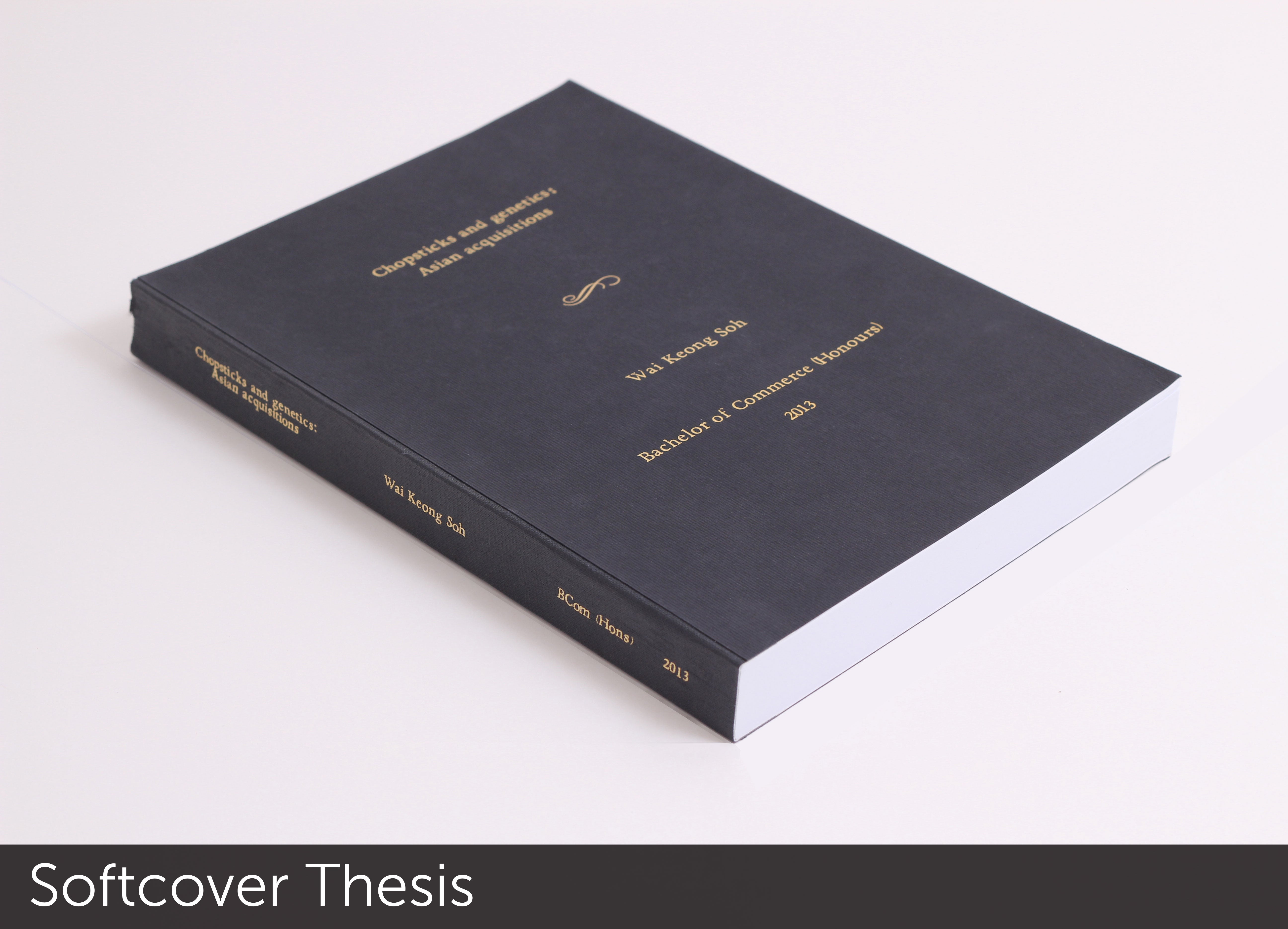 Softcover Thesis - Customised – WHITES LAW BINDERY
